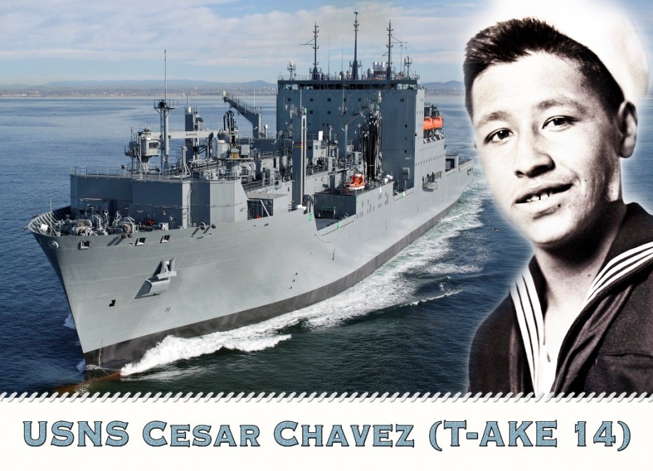 US Navy lança o USNS ‘Cesar Chavez’ – Defesa Aérea & Naval