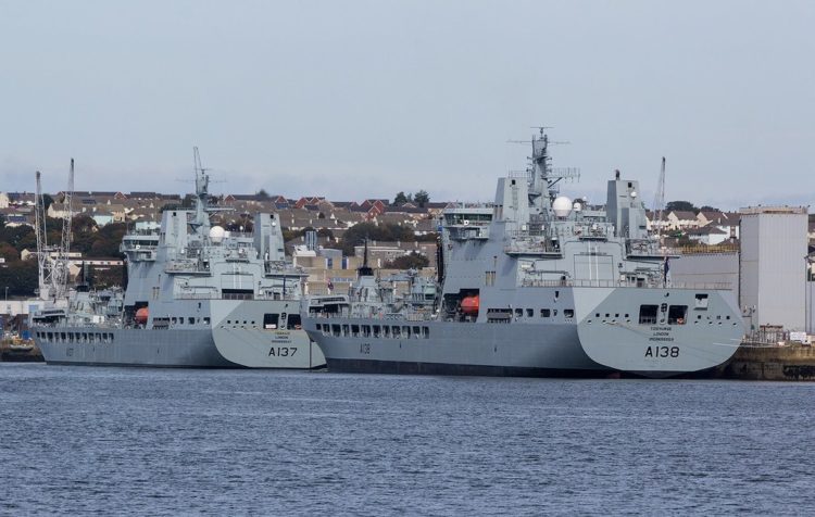 RFA ‘Tidesurge’ o novo Navio Tanque da classe ‘Tide’ da Marinha Real ...