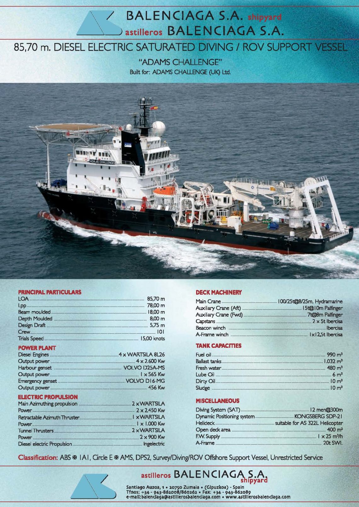 Conheça o DSV ‘Adams Challenge’, futuro NSS da Marinha do Brasil ...