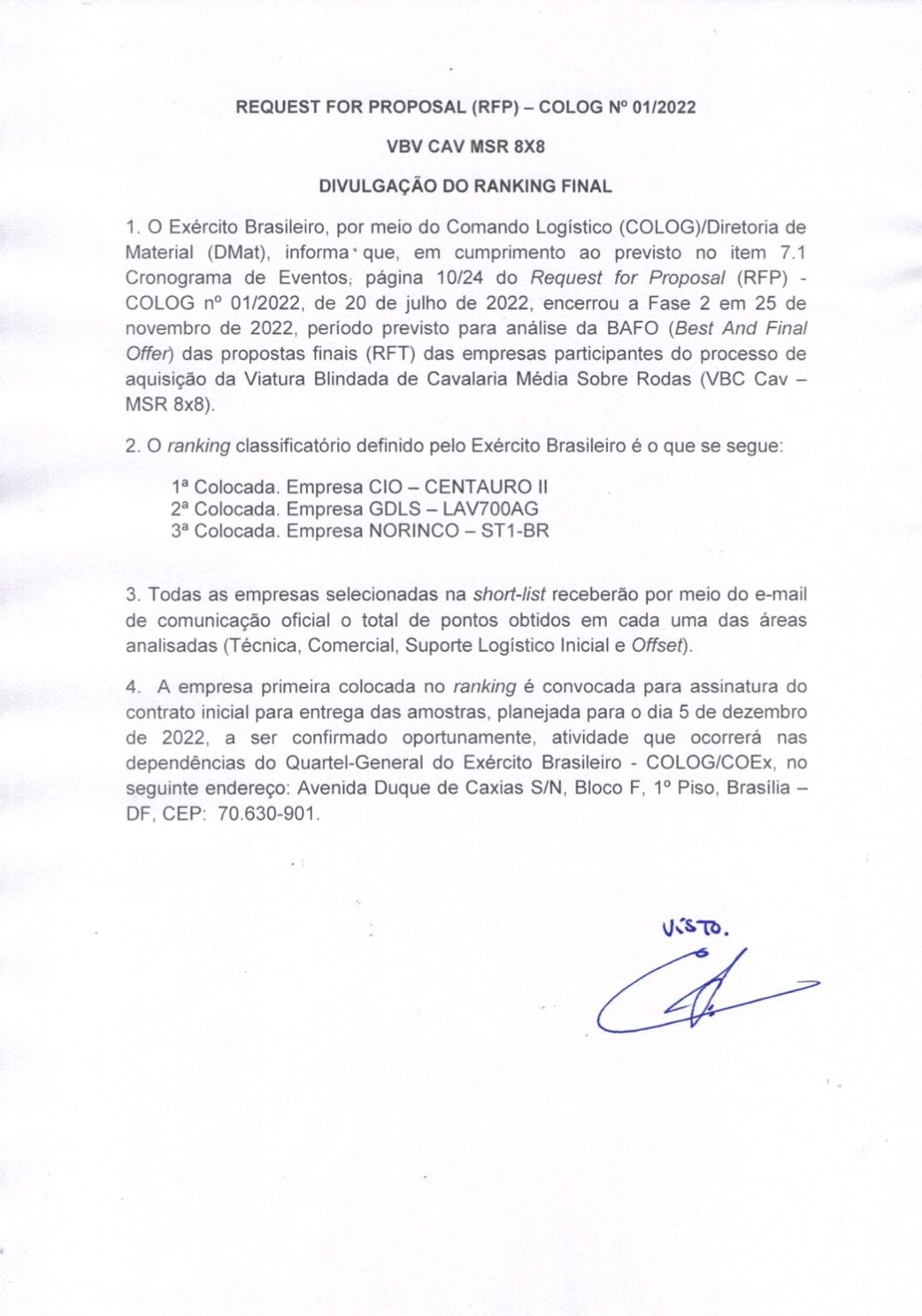 Centauro II é o vencedor do VBC Cav MSR 8×8 – Defesa Aérea & Naval