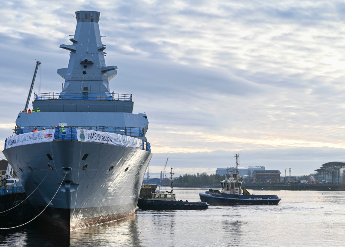 BAE Systems realiza a primeira flutuação da HMS ‘Glasgow’ – Defesa ...
