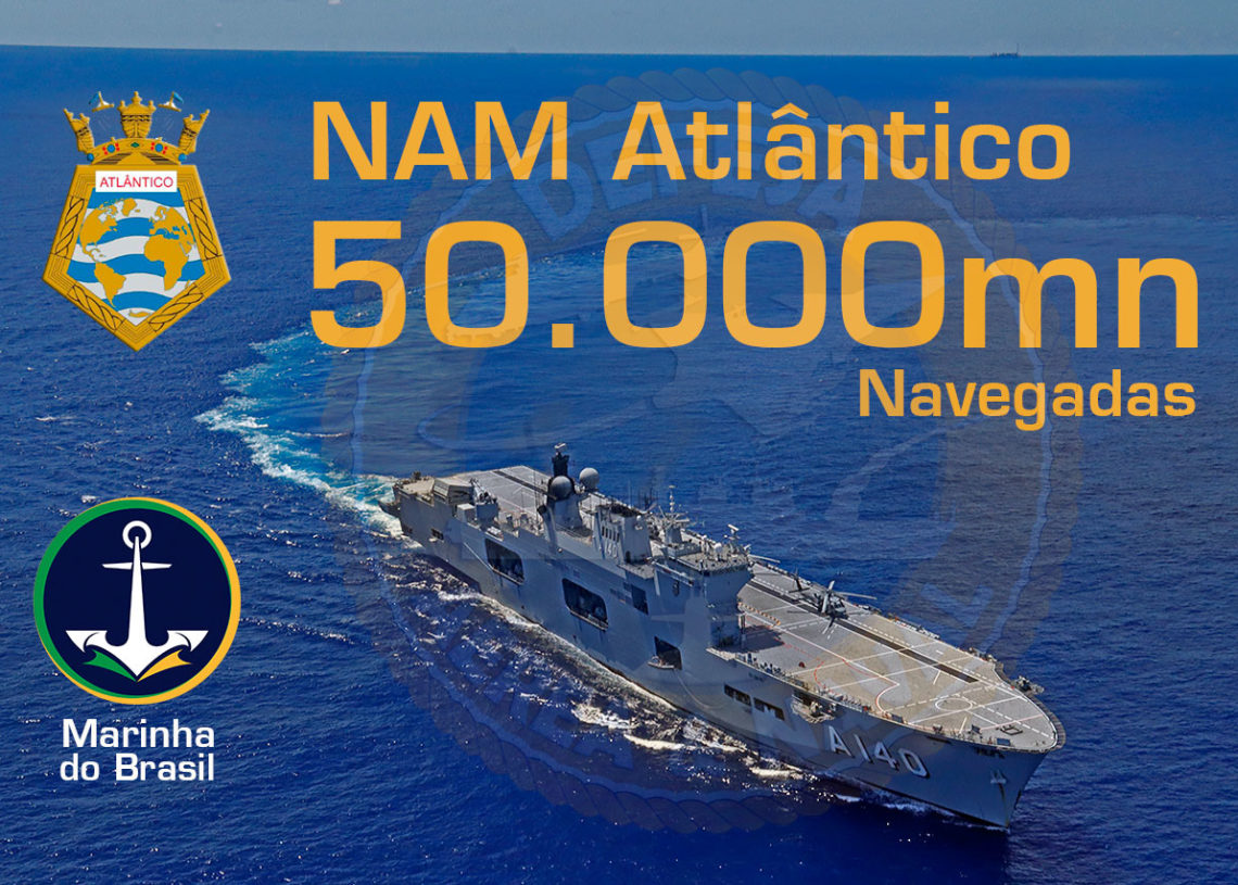 NAM Atlântico ultrapassa as 50.000mn navegadas – Defesa Aérea & Naval