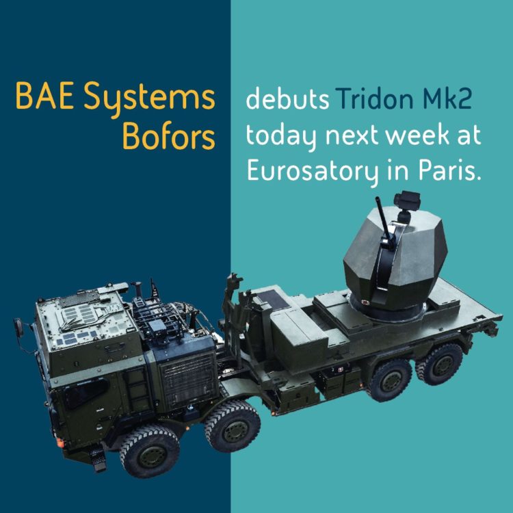 BAE Systems Tridon Mk2 faz sua estreia na Eurosatory – Defesa Aérea & Naval