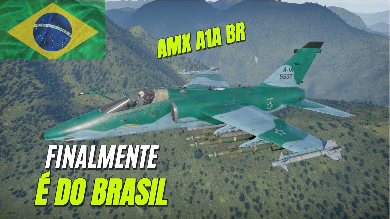Caça AMX A-1A da FAB foi lançado no game War Thunder – Defesa Aérea & Naval