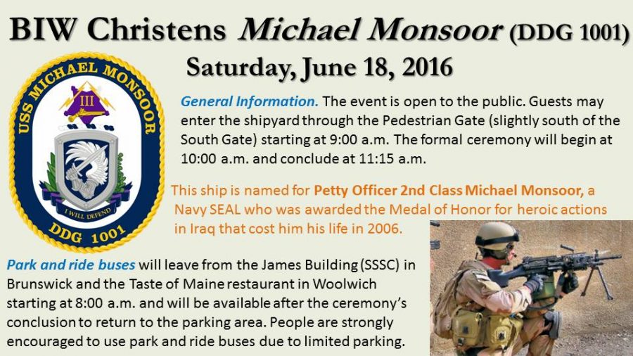 Futuro USS ‘Michael Monsoor’ (DDG 1001) é batizado – Defesa Aérea & Naval